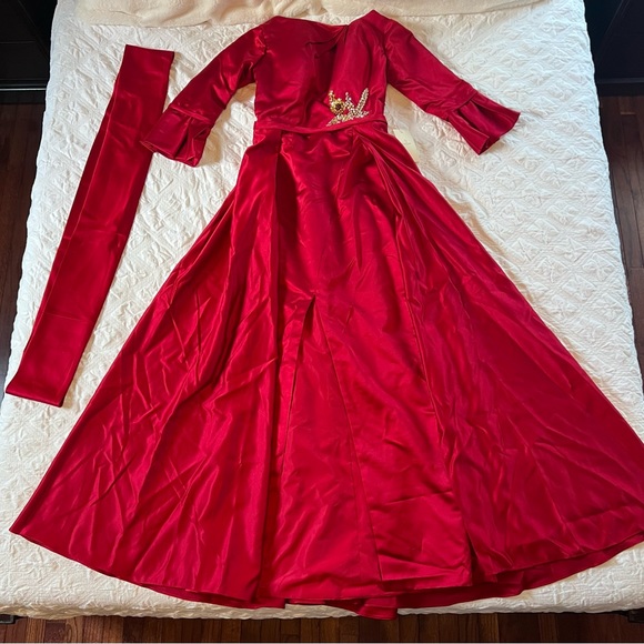 Lanting | Dresses | Lan Ting Burgundy Mother Of The Brideformal Size 8 ...